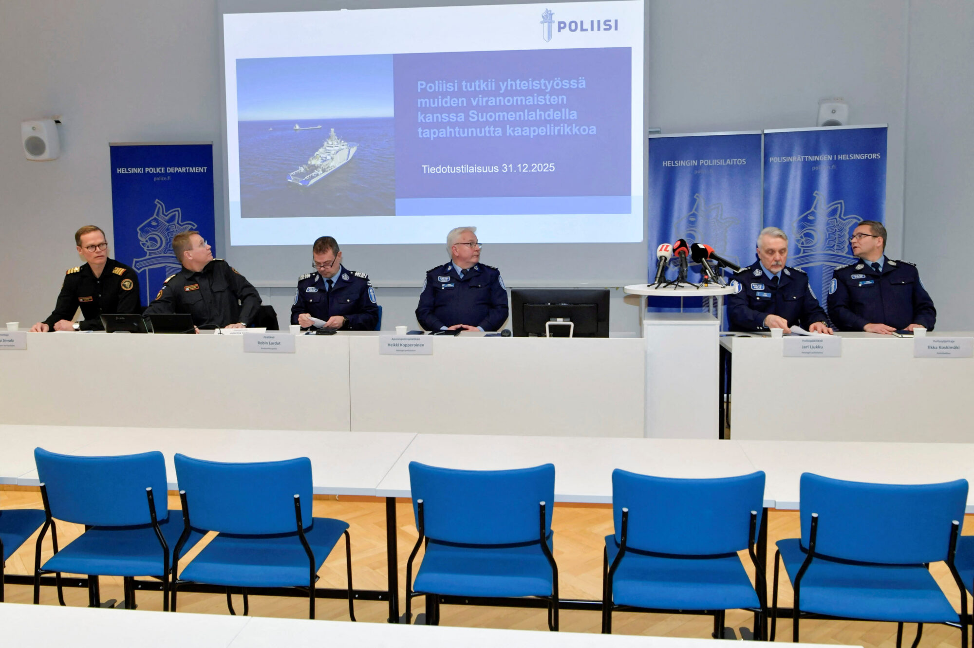 Somija konfiscē aizdomās turēto kuģi par kabeļa starp Somiju un ...
